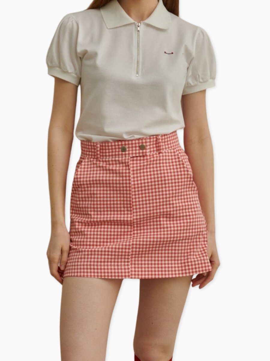 Zipper collar polo shirt CH723 - Chamule